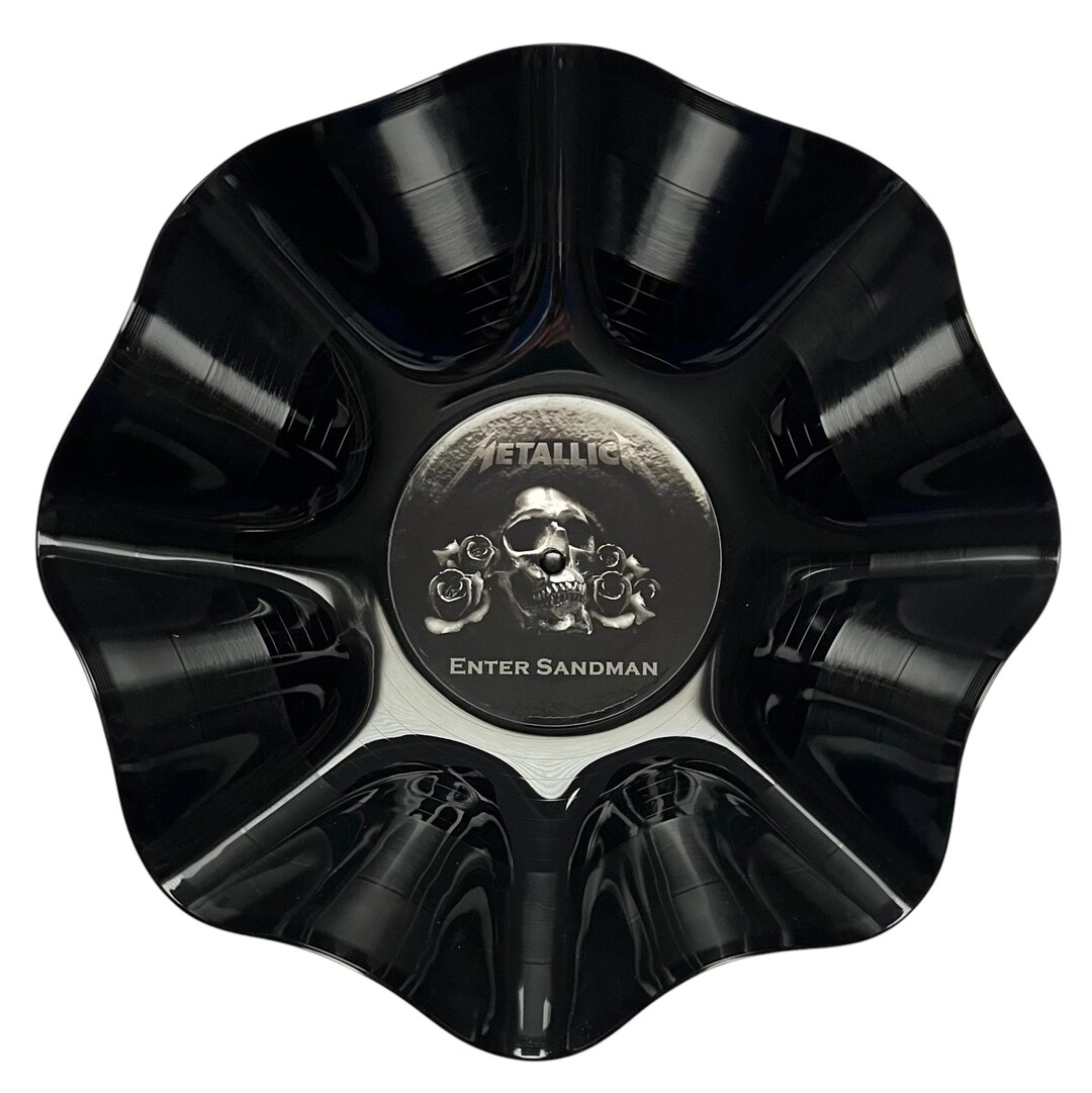 Metallica - Enter Sandman Record Bowl [BLACK 12" Vinyl] - Etsy