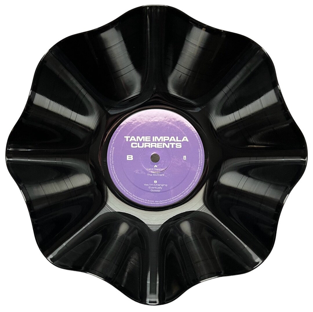 Tame Impala Currents Record Bowl BLACK 12 VINYL Retro Record Bowl ...