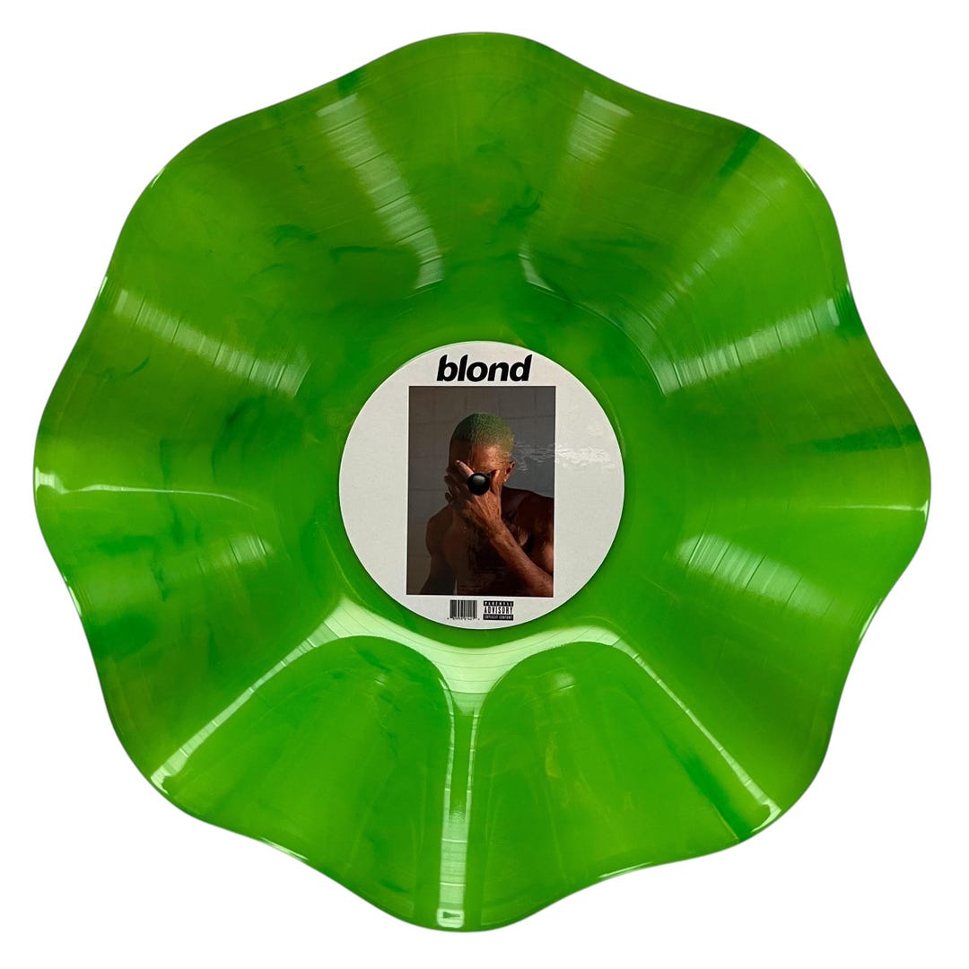 Frank Ocean Blond Record Bowl LIGHT GREEN MARBLED 12 Vinyl - Etsy