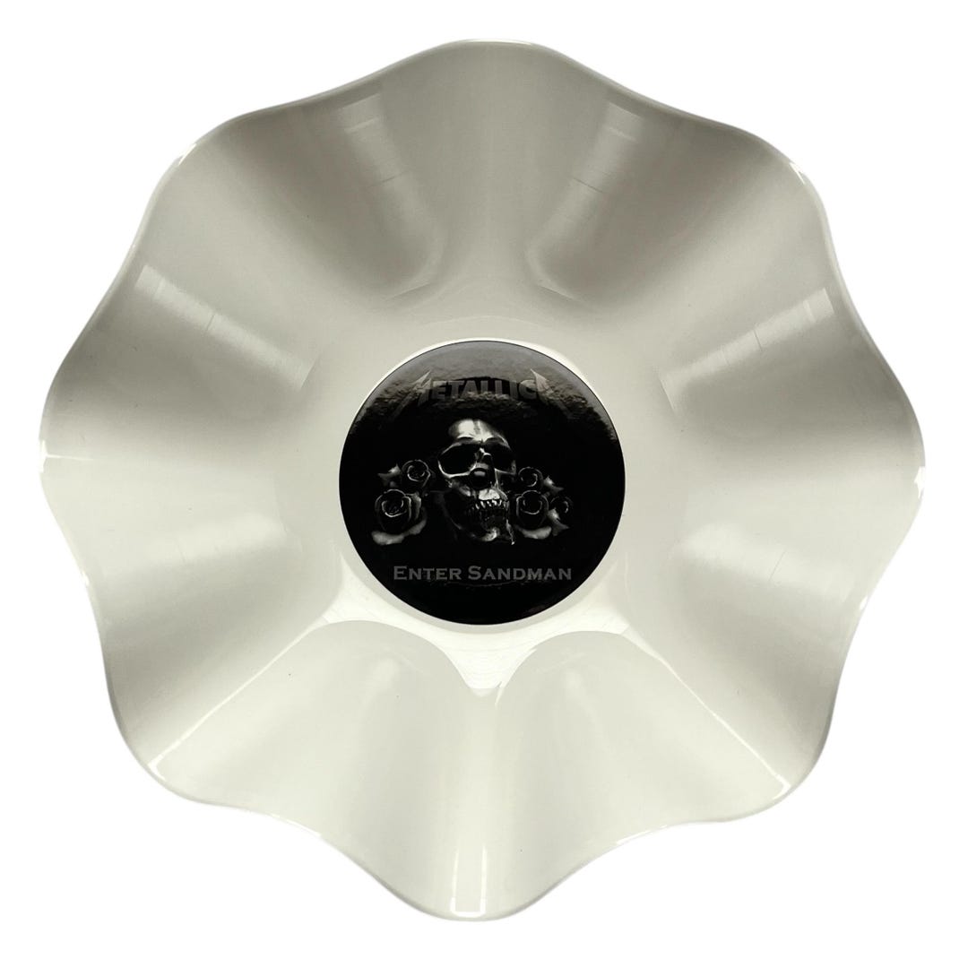 Metallica - Enter Sandman Record Bowl [WHITE 12" Vinyl] - Etsy