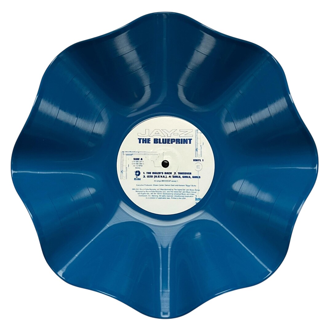 Jay-z - the Blueprint Record Bowl [BLUE 12" Vinyl] - Etsy