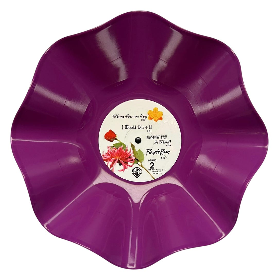 Prince - Purple Rain Record Bowl [PURPLE 12" Vinyl] - Etsy