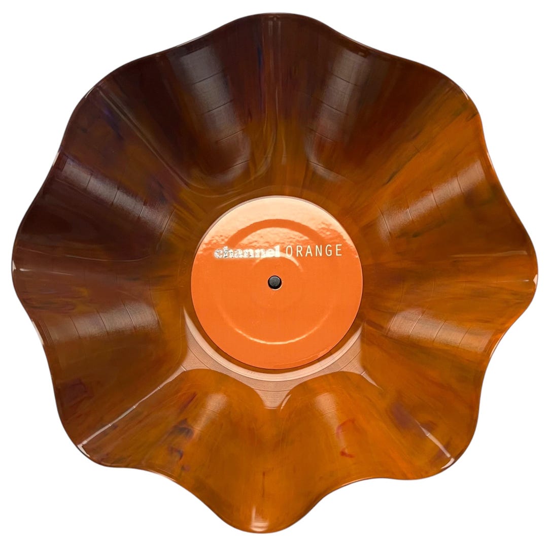 Frank Ocean Channel Orange Record Bowl ORANGE & PURPLE MARBLED 12 Vinyl ...