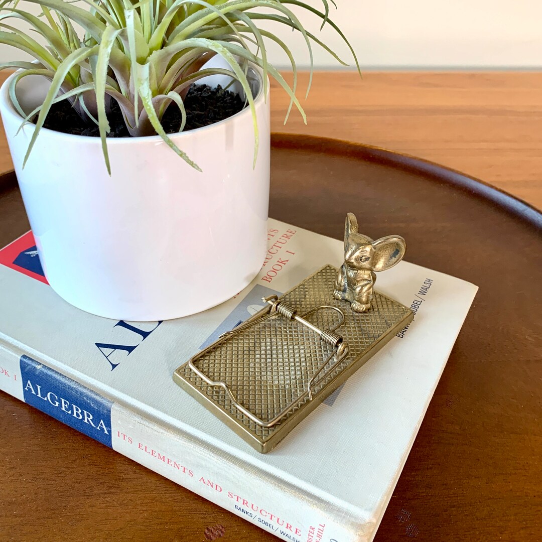Vintage Brass Mouse Trap Decor - Etsy