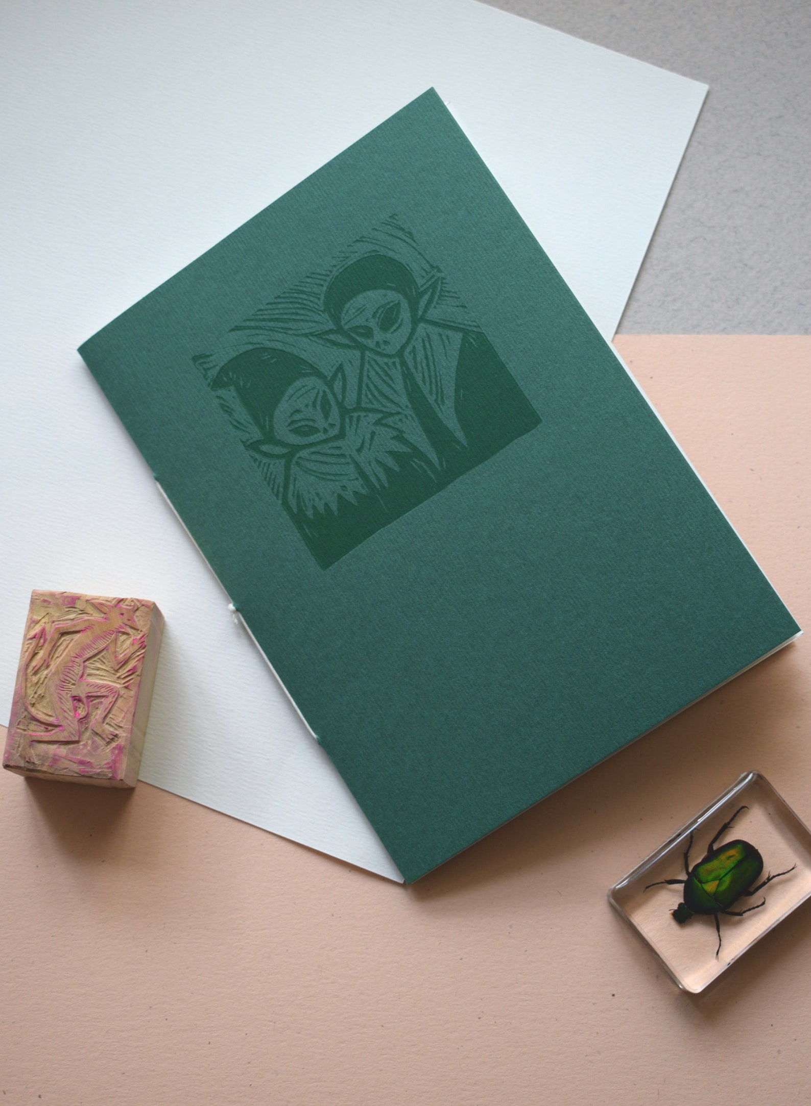 The Green Children of Woolpit - LTD Edition Linocut & Letterpress ...