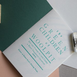 The Green Children of Woolpit - LTD Edition Linocut & Letterpress ...
