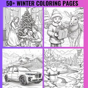 50+ Winter Coloring Pages: Festive Fun for All Ages | Winter Holiday ...