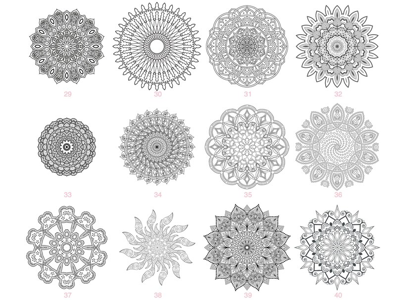 120+ Mandala Coloring Pages | Dot Mandalas Coloring Book Volume 6 | A4 ...
