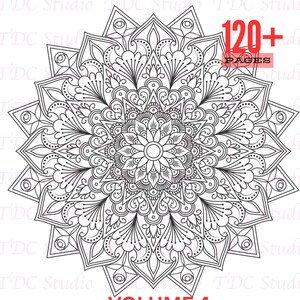 120+ Mandala Coloring Pages Vol 4 | Printable & Digital Mandala ...