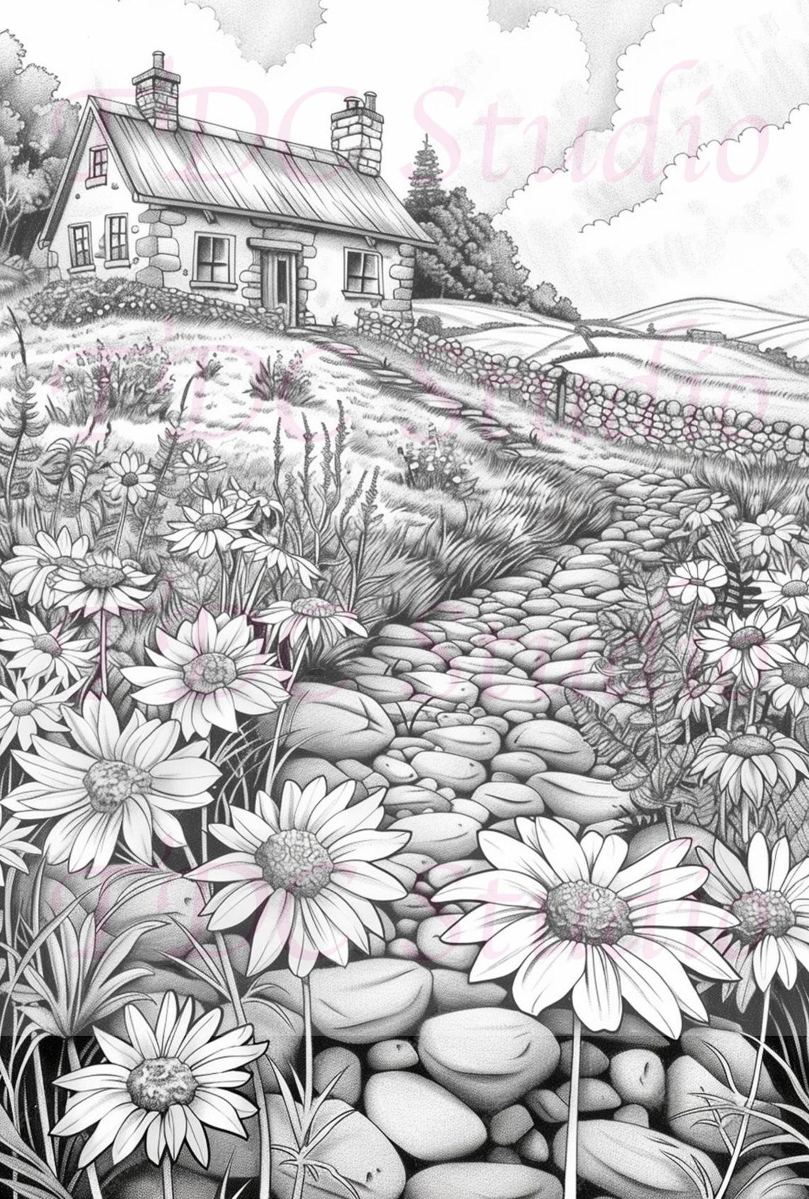 50+ Country Coloring Pages Printable | Country Scenic Coloring Pages ...