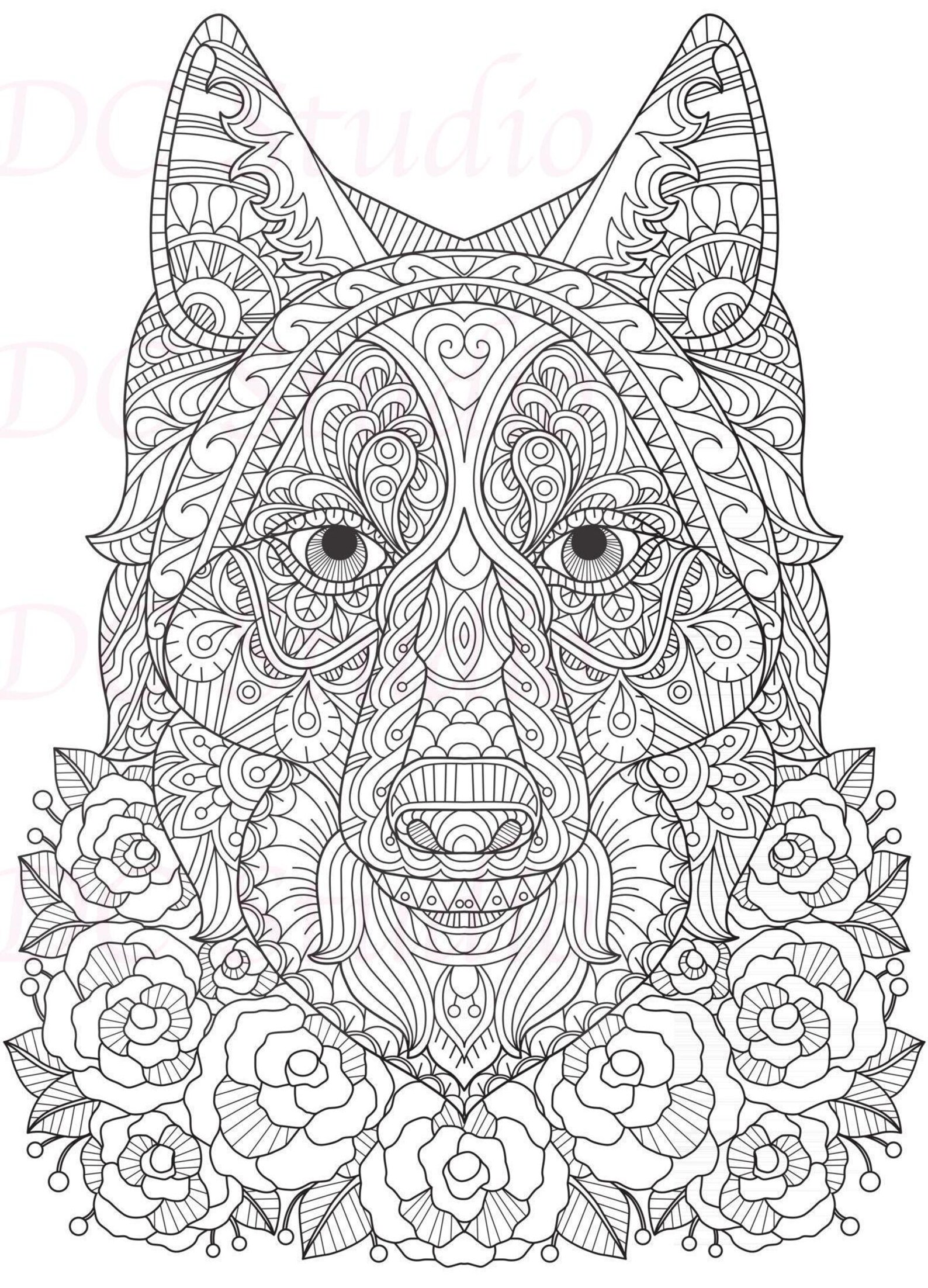 200 Animal Nature Mandala Coloring Pages Printable Coloring for Adults ...