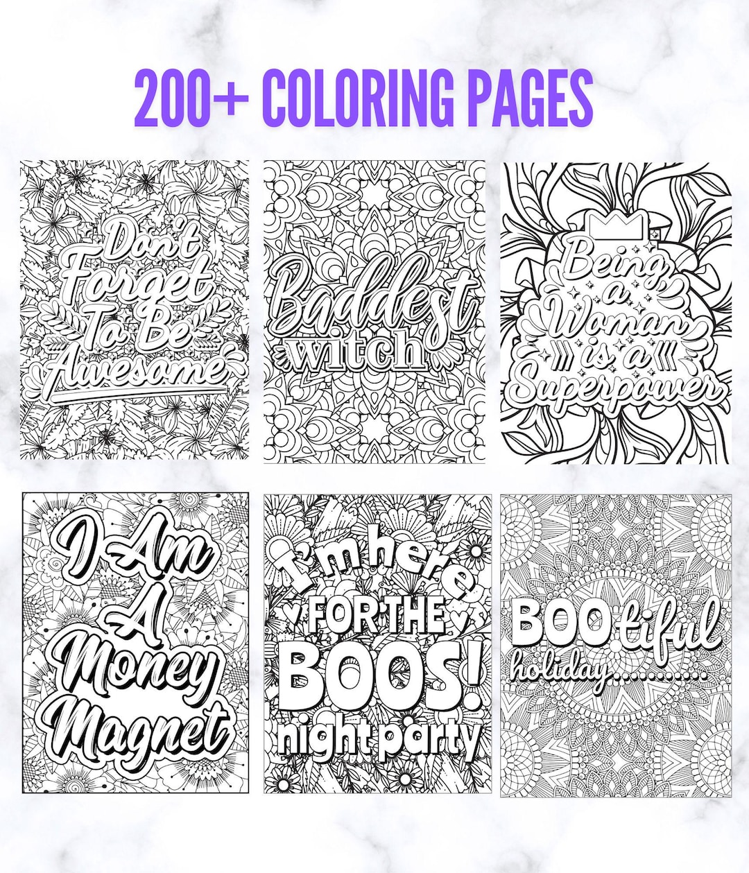 200+ Mandala Quotes Coloring Pages Printable & Digital Mandala Coloring ...