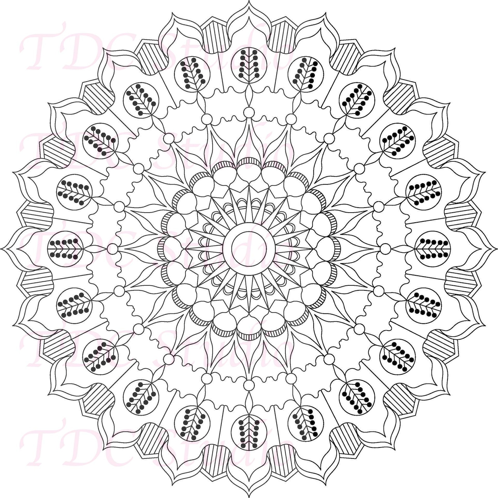 120+ Mandala Coloring Pages Vol 4 | Printable & Digital Mandala ...