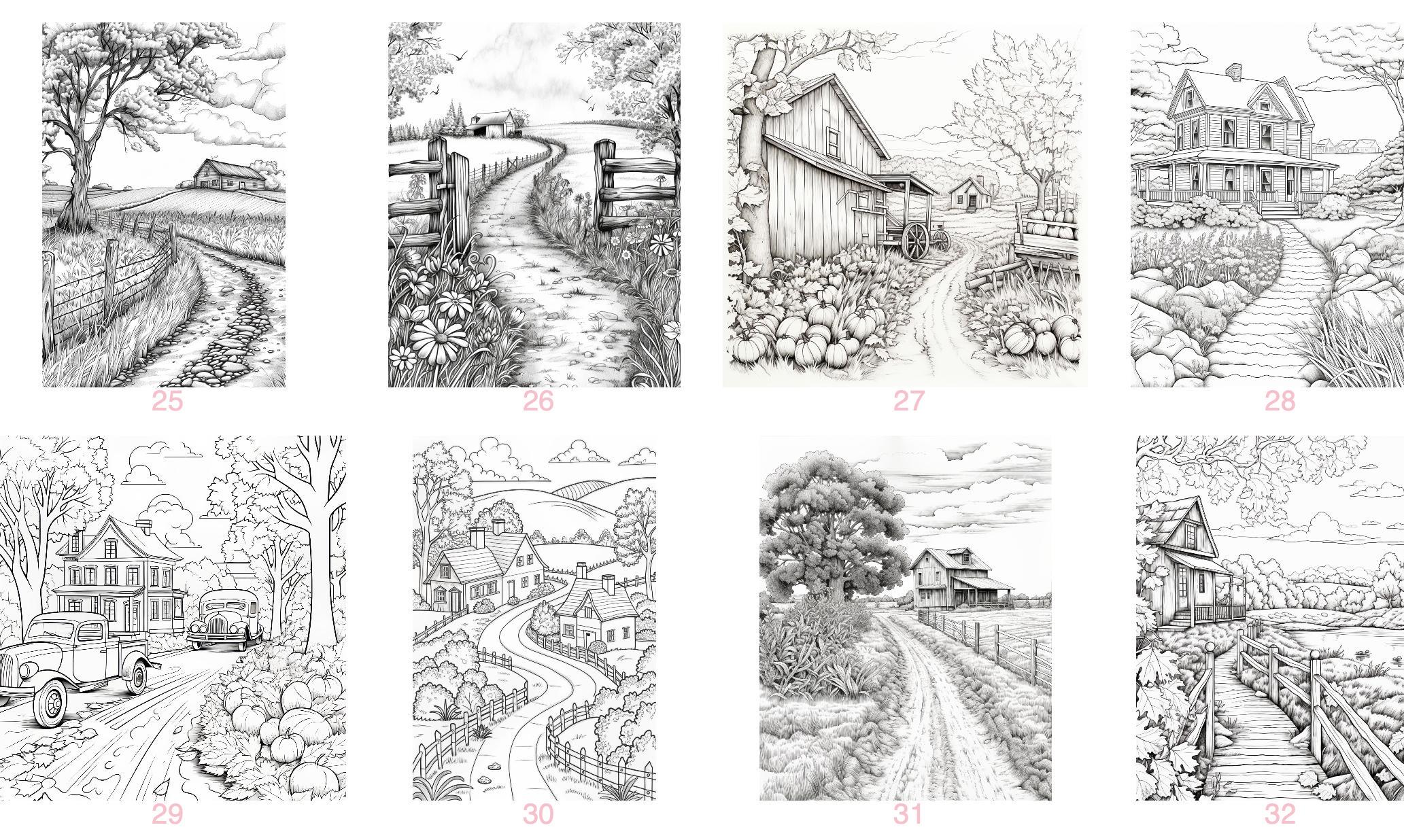 50+ Country Coloring Pages Printable | Country Scenic Coloring Pages ...