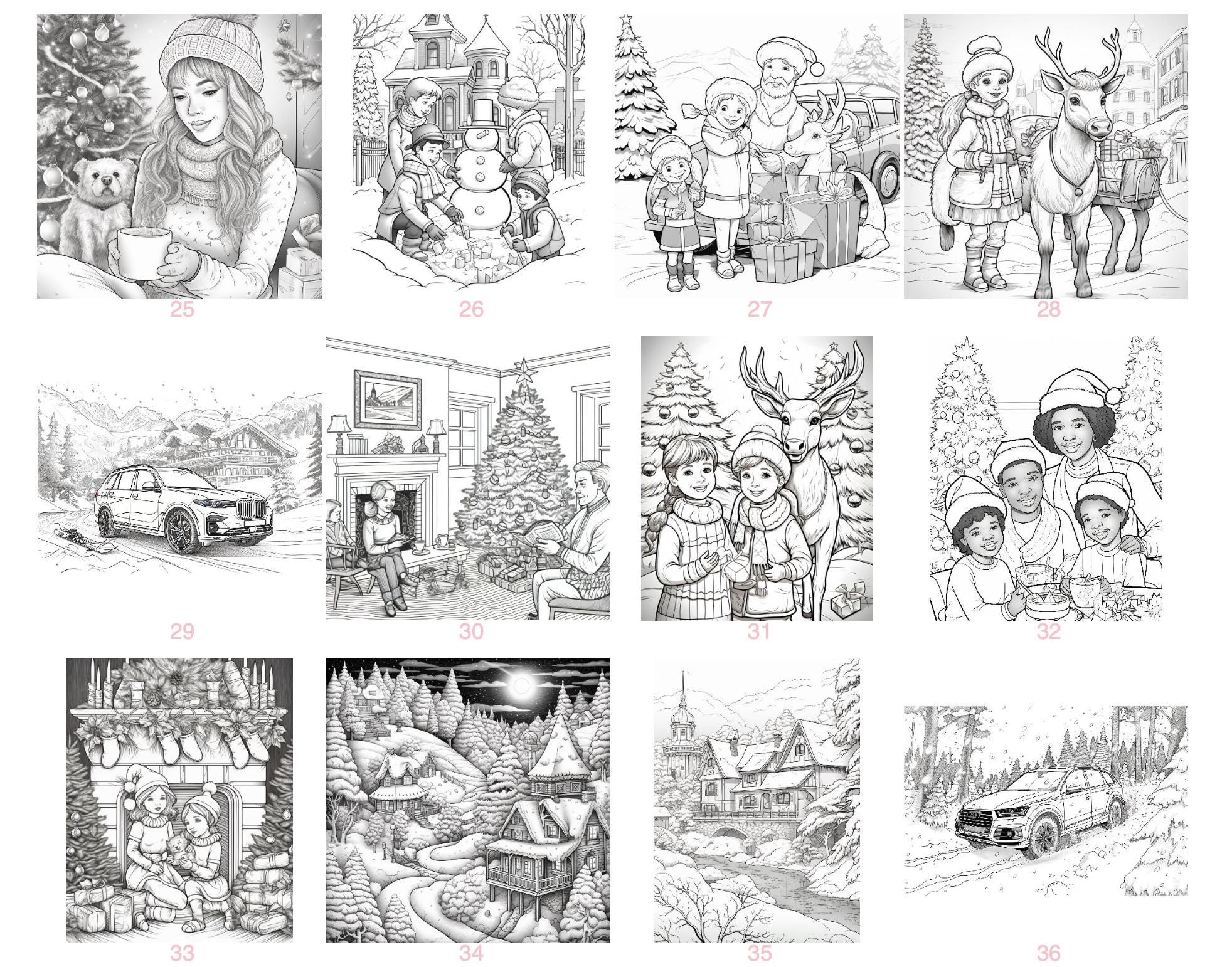 50+ Winter Coloring Pages: Festive Fun for All Ages | Winter Holiday ...