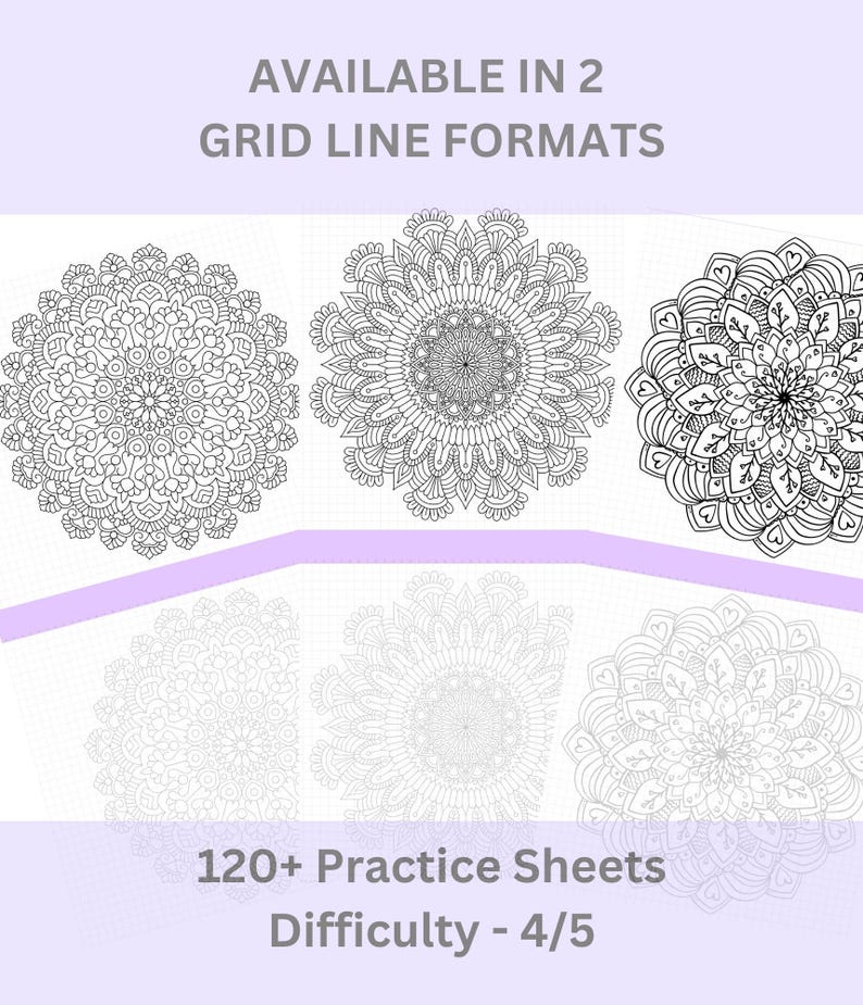 120+ Mandala Practice Sheets | Printable PDF for Advanced Beginners ...