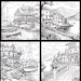 50 Waterfront Coloring Pages: Beach Houses and Boats (PDF & JPG) - Etsy