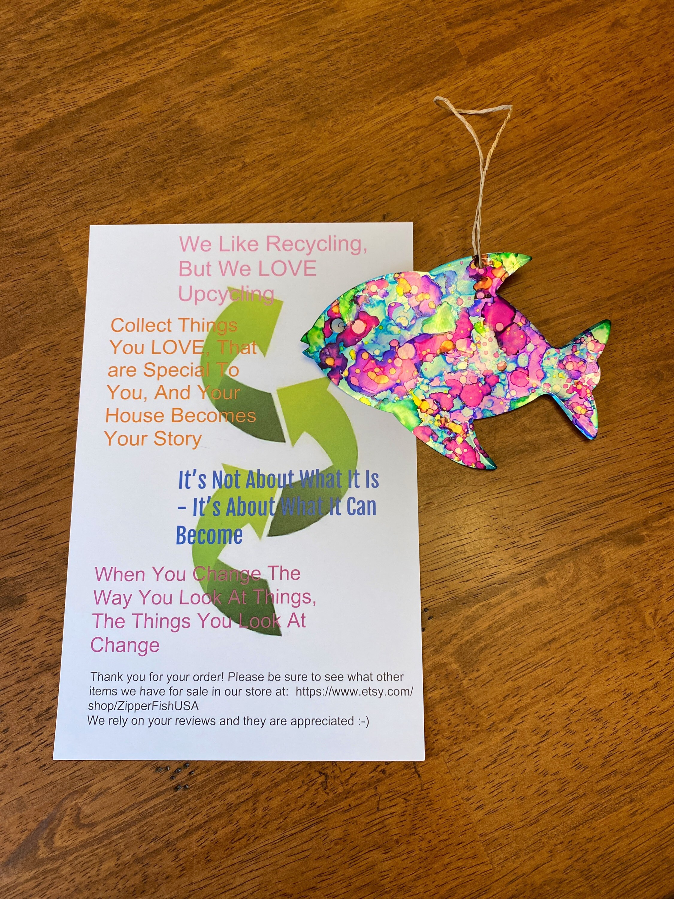 Fish Upcycled Ornament Recycled Ornament Recycled Aluminum - Etsy