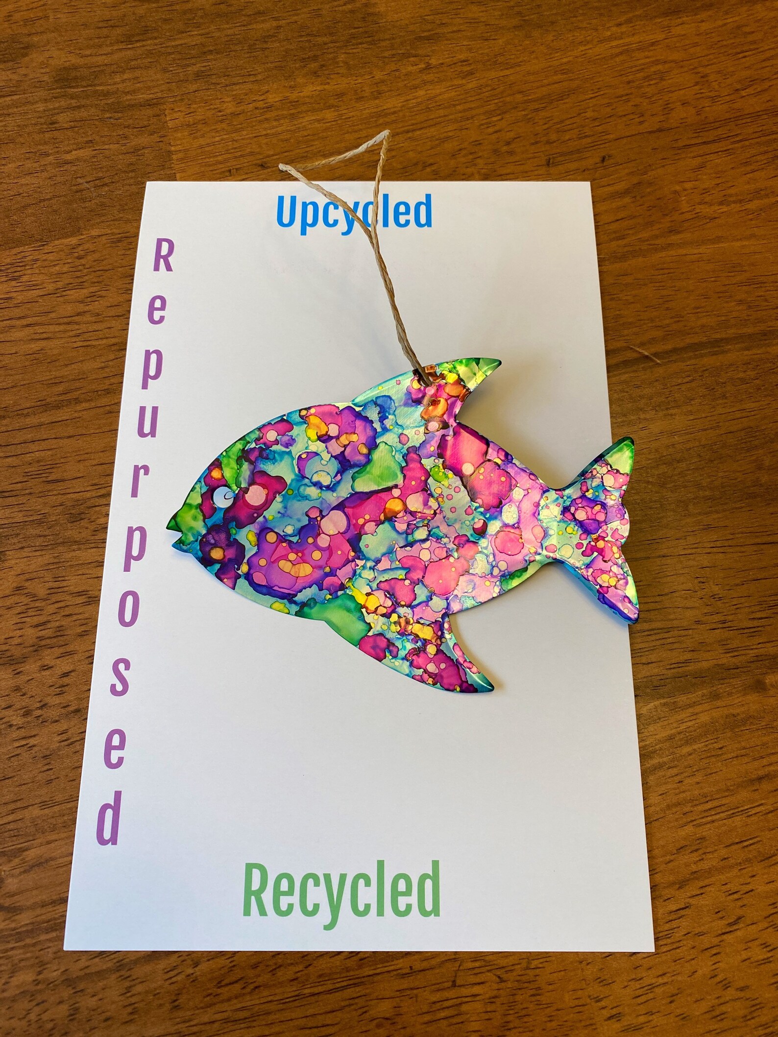 Fish Upcycled Ornament Recycled Ornament Recycled Aluminum - Etsy