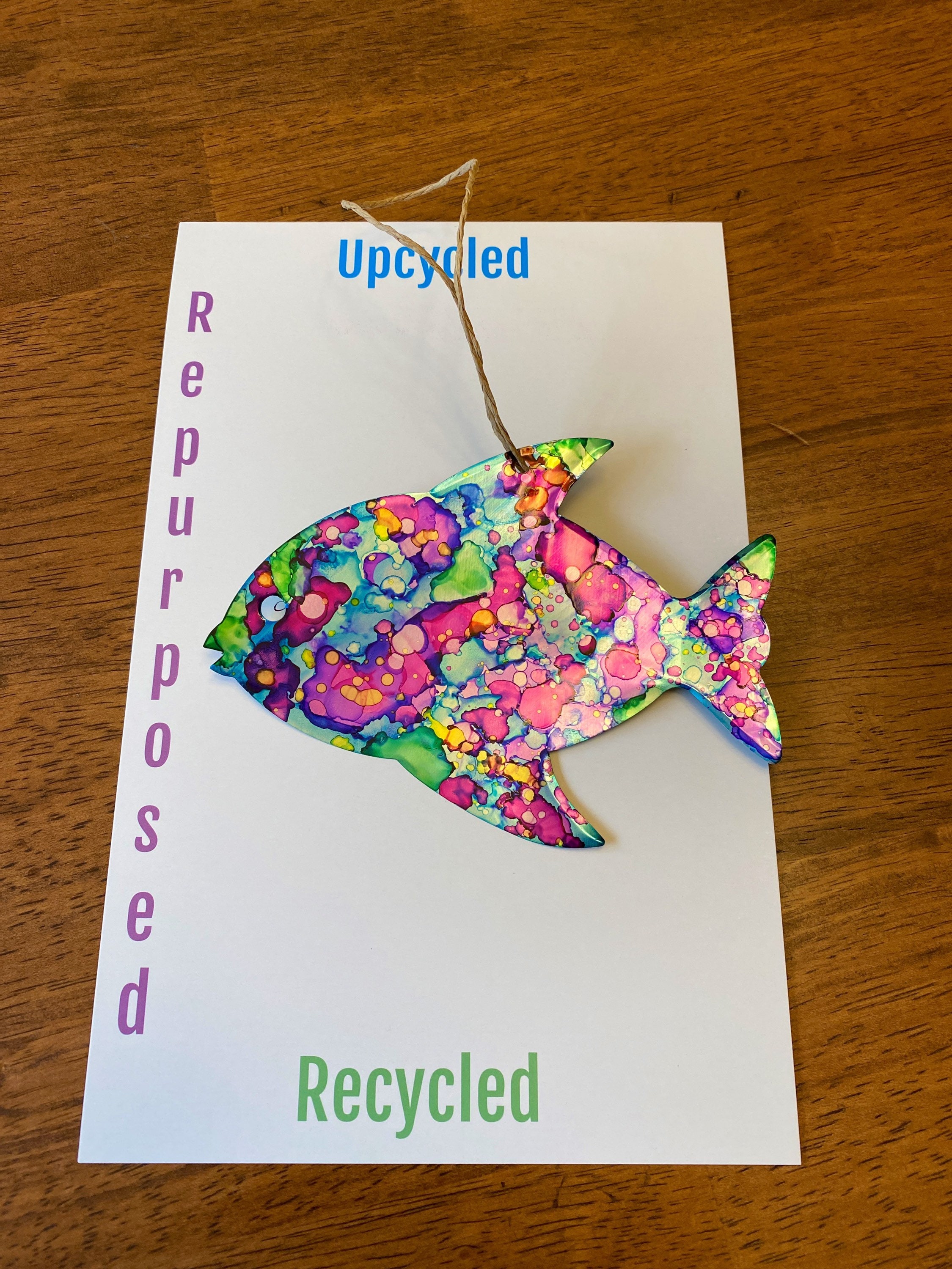 Fish Upcycled Ornament Recycled Ornament Recycled Aluminum - Etsy