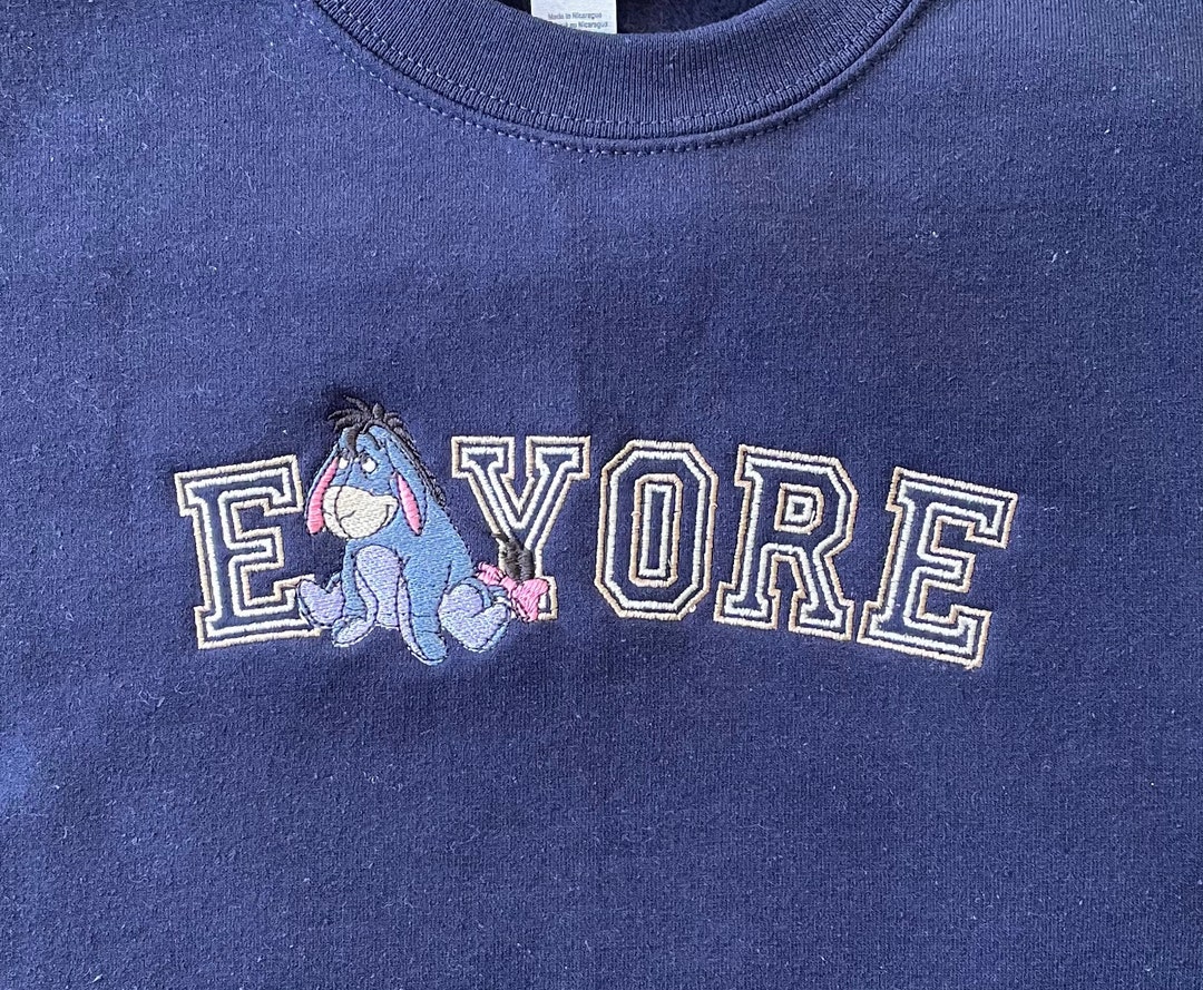 Embroidered Eeyore Sweatshirt, Gift for Him, Gift for Her - Etsy