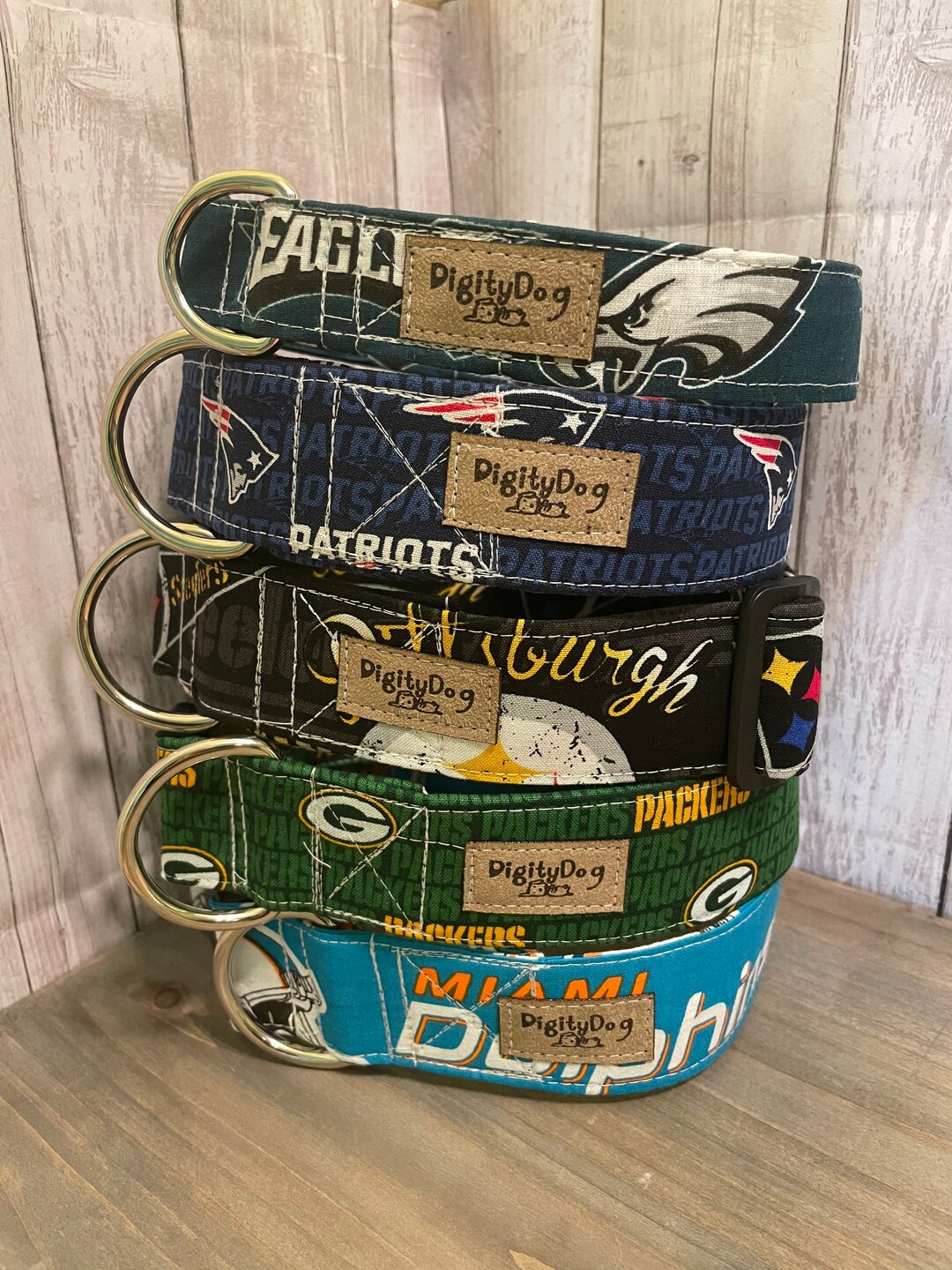 NFL Dog Collar Miami Dolphins Dallas Cowboys 49ers Clip Collar Dog ...