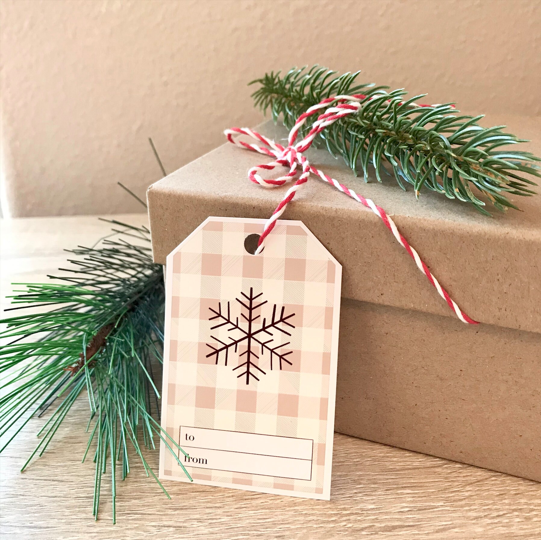 Plaid Holiday Gift Tags & Gift Labels Set of 18 or 36 | Etsy