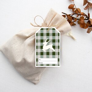 Plaid Holiday Gift Tags & Gift Labels Set of 18 or 36 Christmas Gift ...