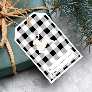 Plaid Holiday Gift Tags & Gift Labels Set of 18 or 36 Christmas Gift ...