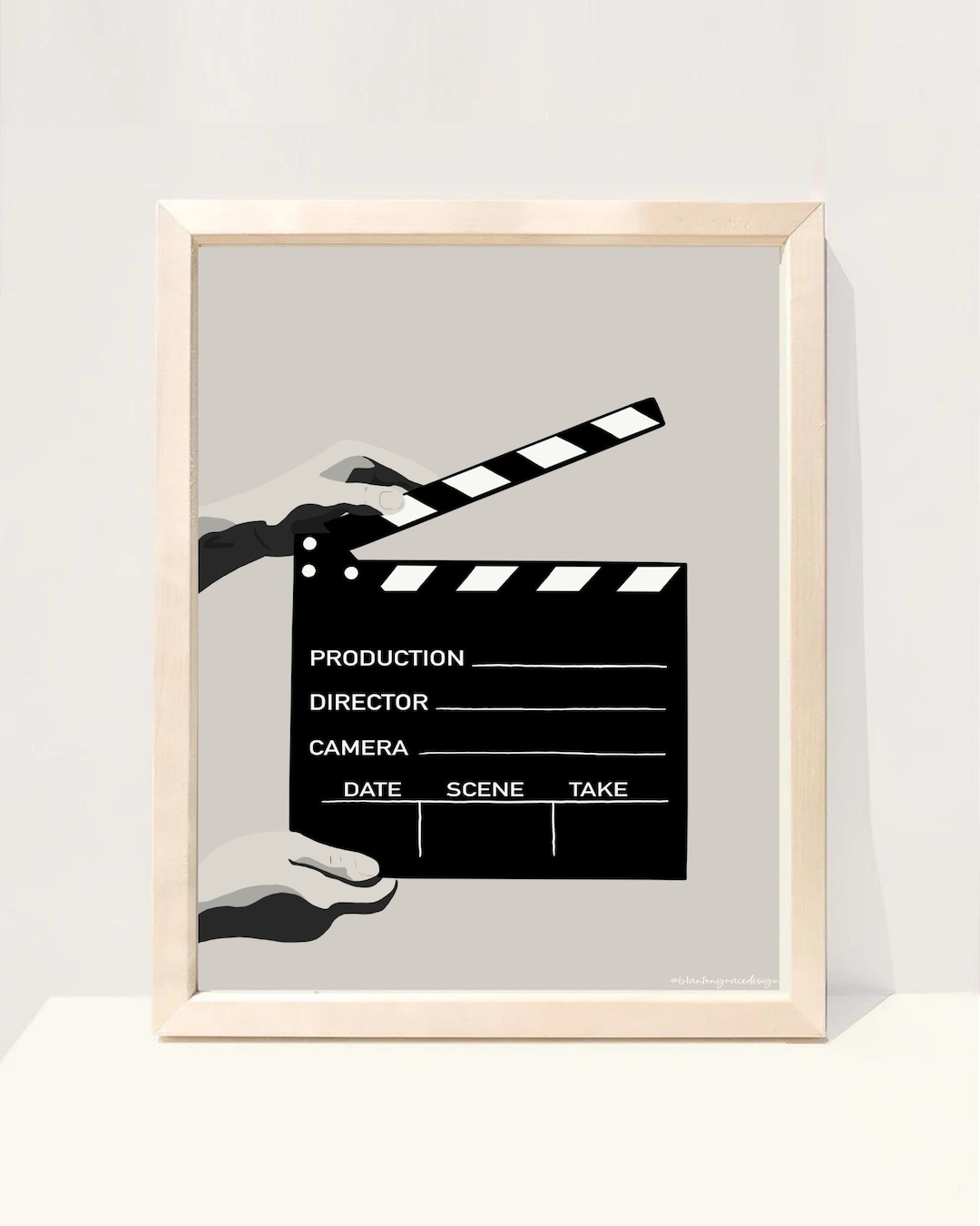 The Clapperboard Art Print - Etsy