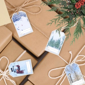 Winter Watercolor Gift Tags & Gift Labels | Holiday Gift Tags | Holiday ...