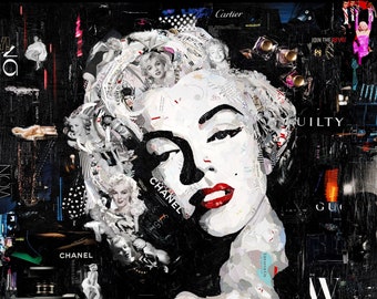 Marilyn Monroe Fine Art Giclee of My Original Painting of the Hollywood ...