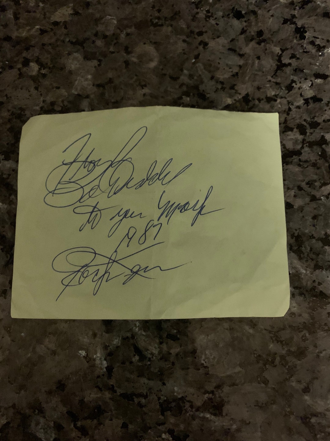 Bo Diddley (musician) Signature 1987 - Etsy