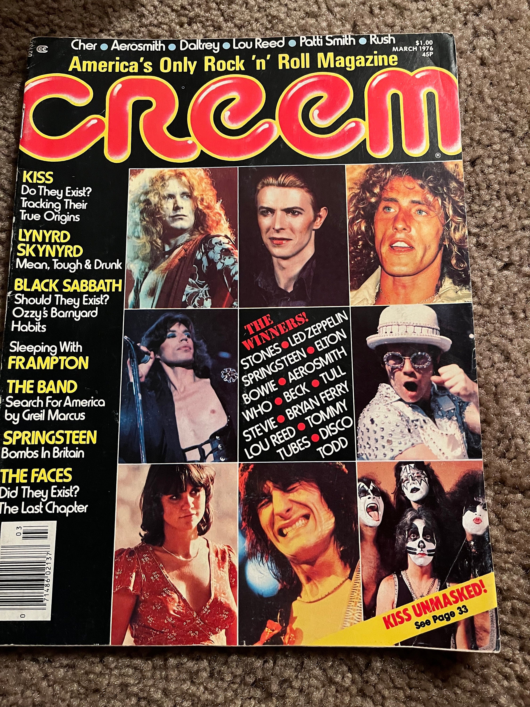 Vintage Rock Creem Magazines 1974 Magazine Qty 6 - Etsy