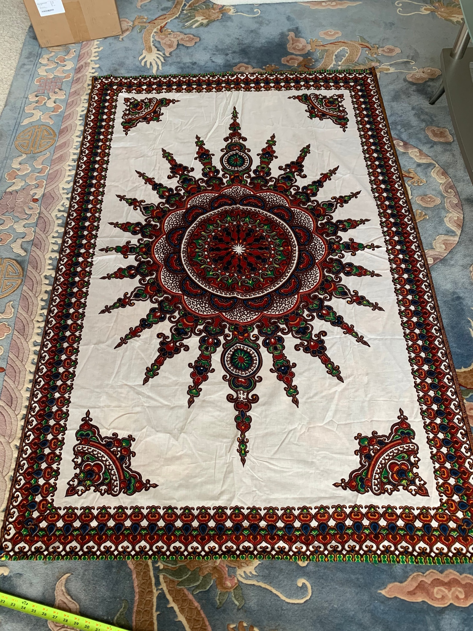 Batik Tablecloth or Wall Hanging From Malaysia - Etsy New Zealand