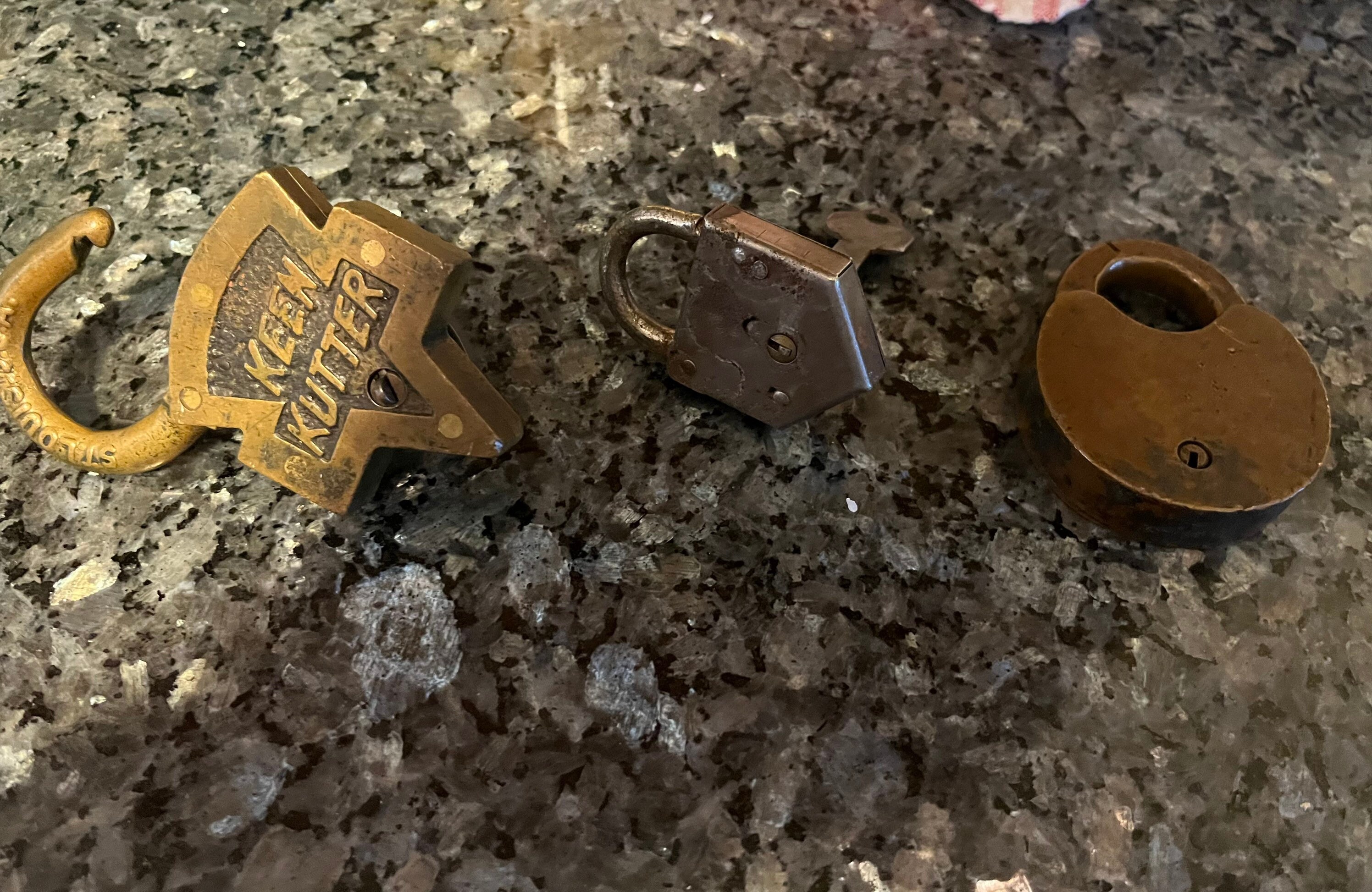 Antique Locks and Keys Kern Kutter and Miller Qty 3 - Etsy