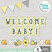 Bee Welcome Baby! Printable Banner Bumble Bee Baby Shower Decoration - Etsy