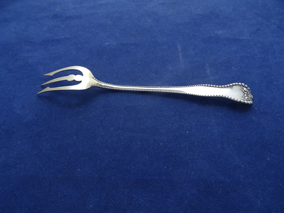 Lancaster Short Handle Pickle Fork in Sterling by Gorham No - Etsy