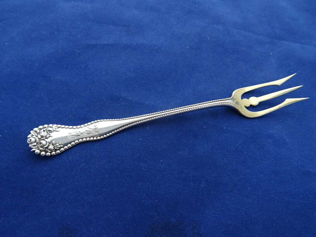 Lancaster Short Handle Pickle Fork in Sterling by Gorham Ca - Etsy