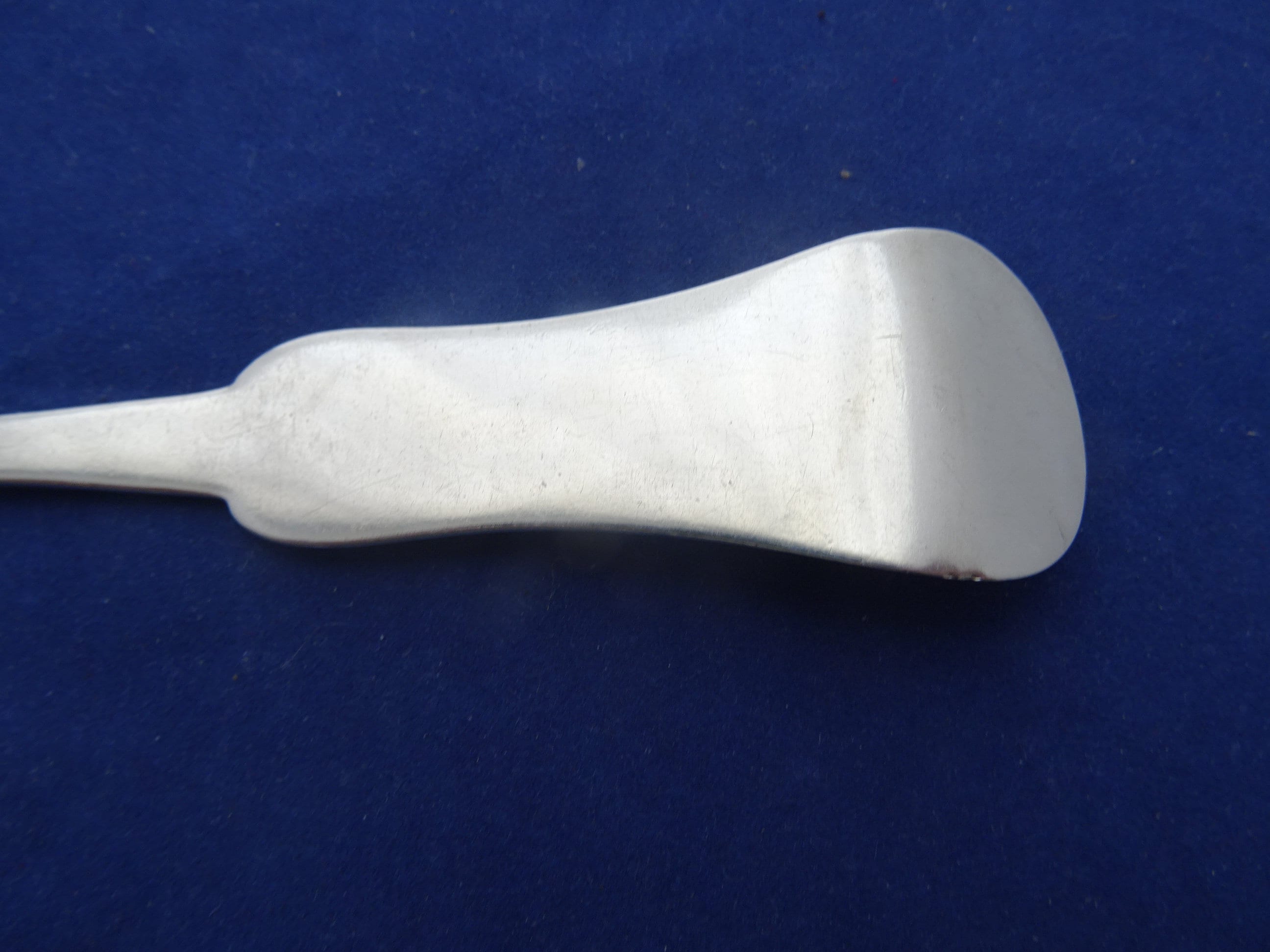 Coin Silver Serving Spoon Mono - Etsy