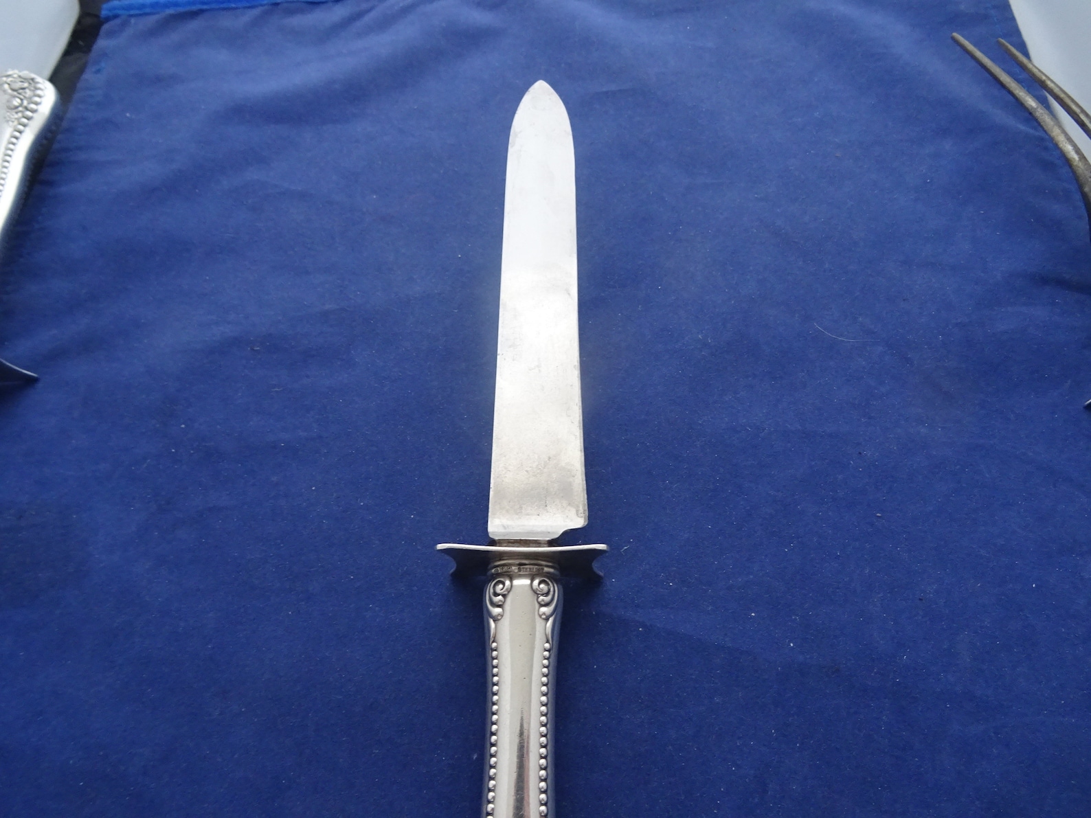 Lancaster Pattern 3 Piece Roast Carving Set by Gorham Sterling Ca 1897 ...