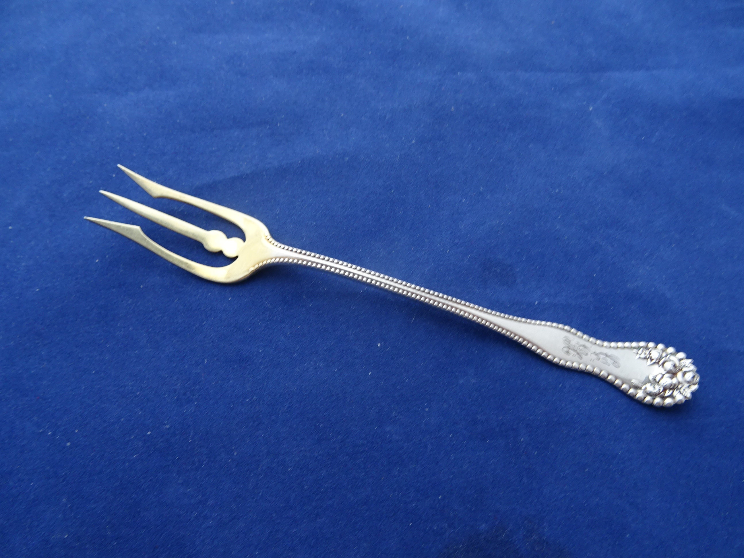 Lancaster Short Handle Pickle Fork in Sterling by Gorham Ca - Etsy
