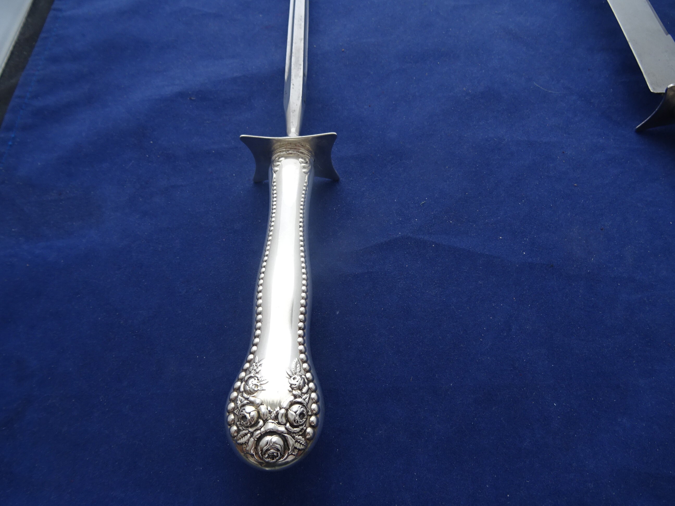 Lancaster Pattern 3 Piece Roast Carving Set by Gorham Sterling Ca 1897 ...