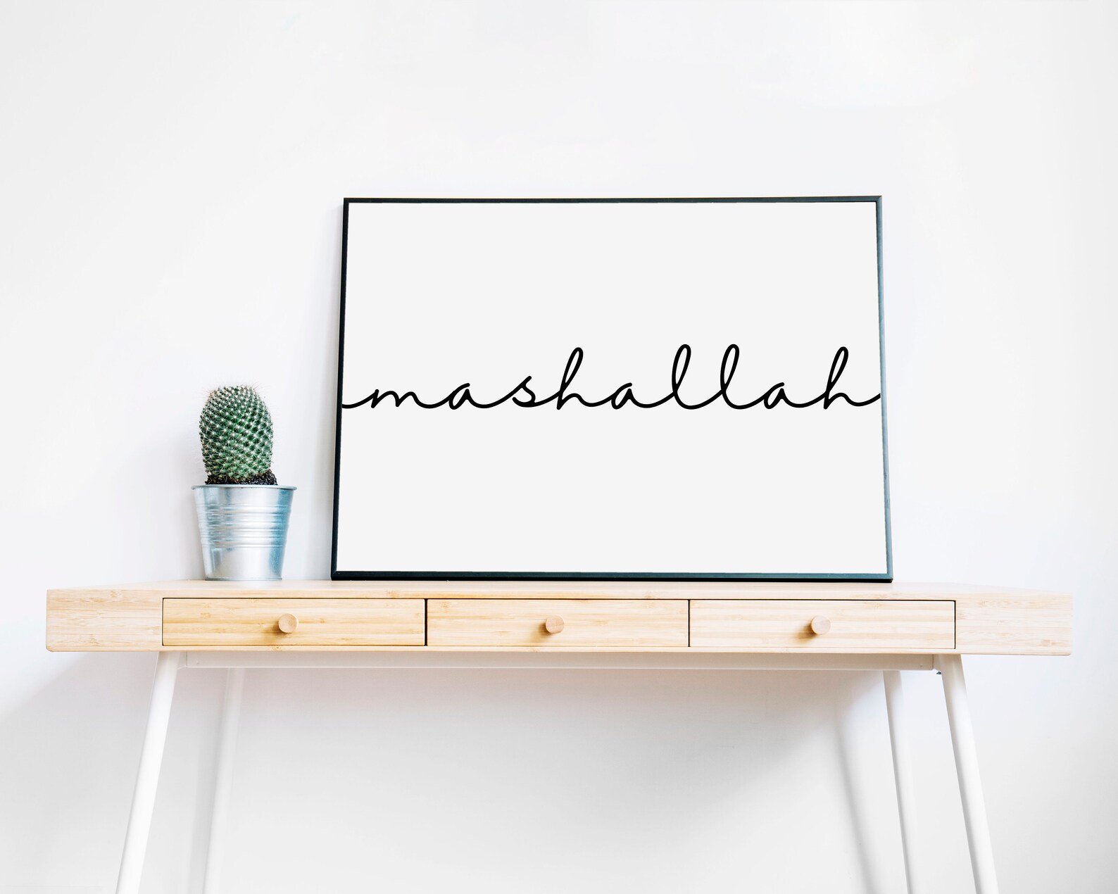 Masha'allah Islamic Calligraphy Wall Art for Muslim Home - Etsy
