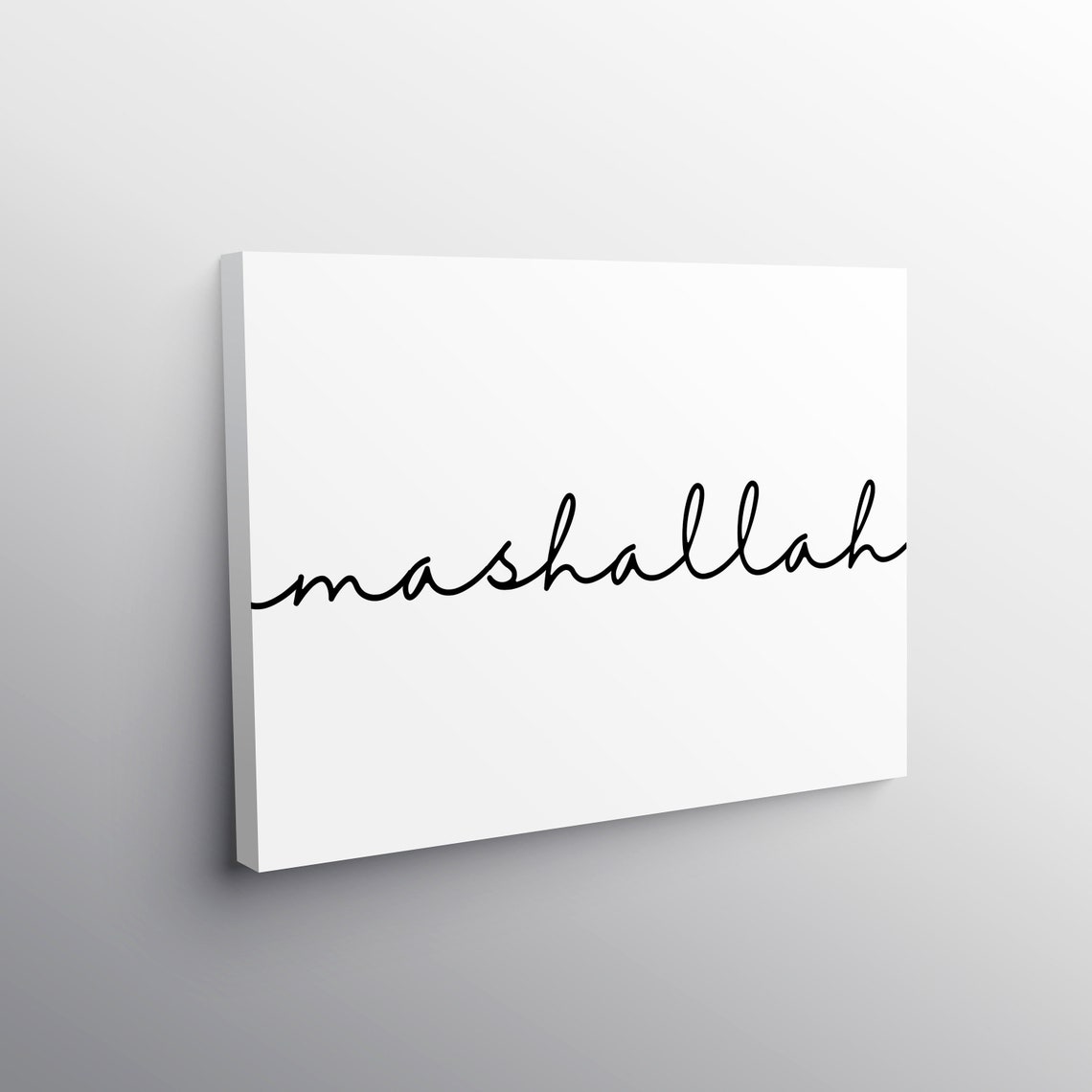 Masha'allah Islamic Calligraphy Wall Art for Muslim Home - Etsy