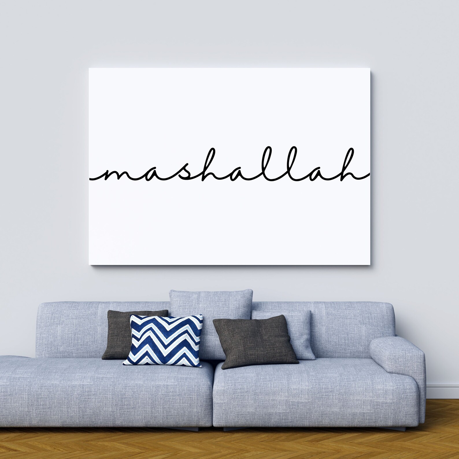 Masha'allah Islamic Calligraphy Wall Art for Muslim Home - Etsy