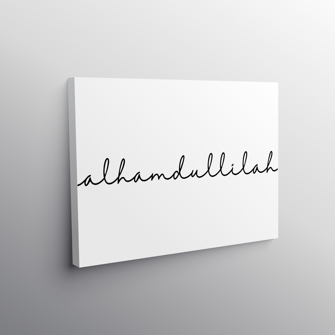 Alhamdulillah Minimal Islamic Wall Art/islamic Home | Etsy