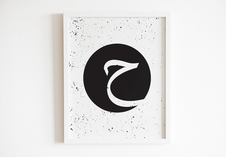 Arabic Letters Wall Art. Arabic Alphabet Monogram Printable - Etsy