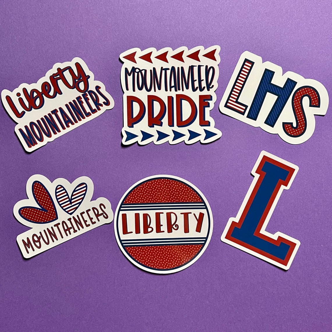 CUSTOM School Spirit Sticker Pack of 6 | Your School, Your Mascot, Your ...