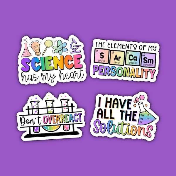 Science Sticker - Etsy